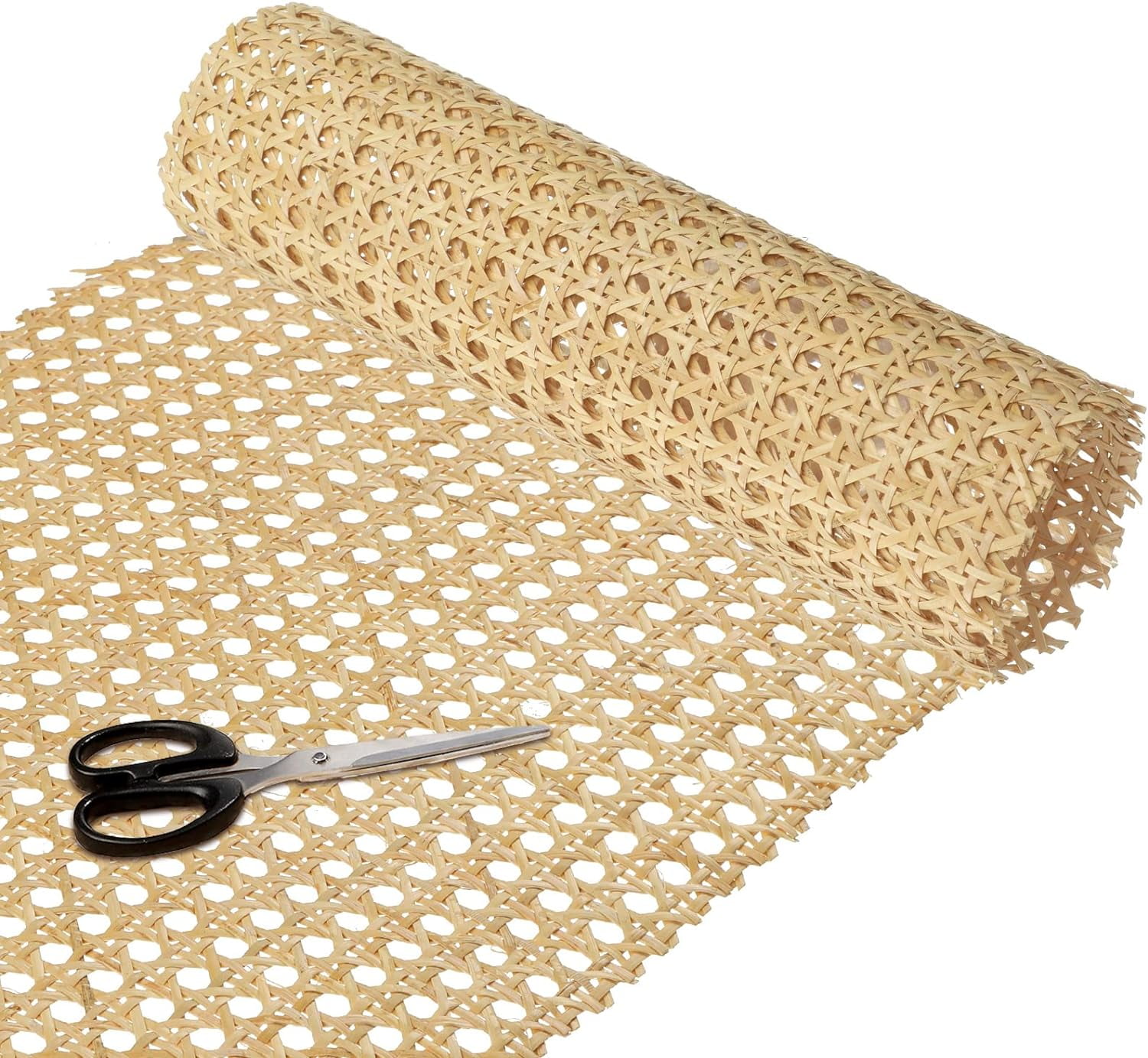GZhLonKiMa 18'' Width Rattan Cane Webbing Roll Caning Material Weave ...