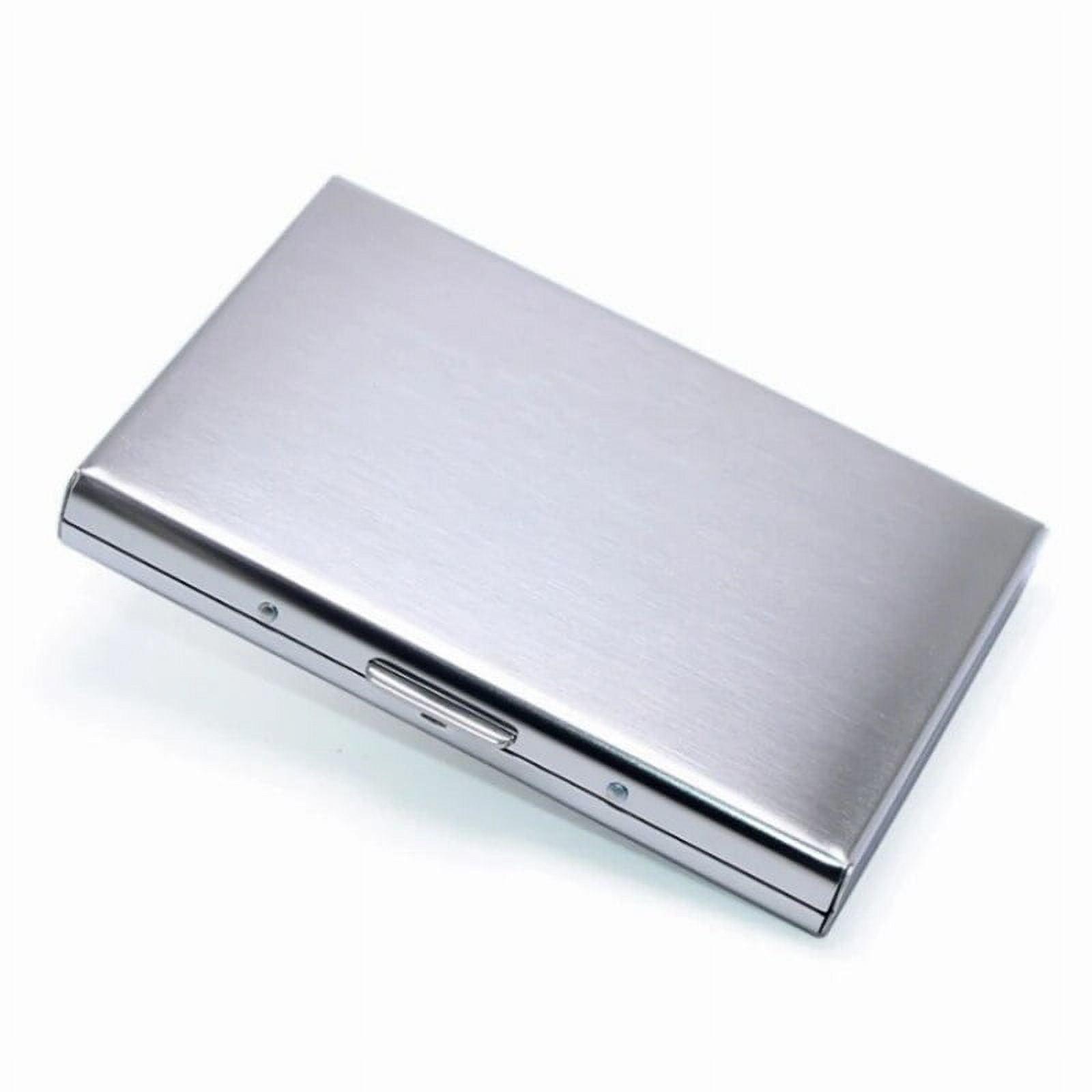 GZhLonKiMa 1pc Card Holder Men RFID Blocking Aluminum Metal Slim Wallet ...