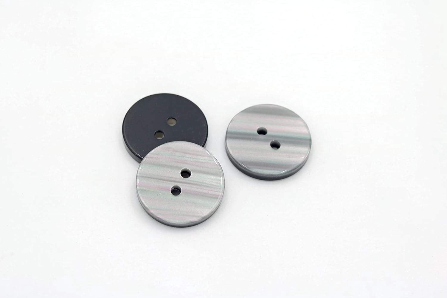 GZhLonKiMa 20PCS 2 Holes Sewing Round Craft Buttons Resin Snaps for ...