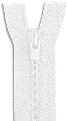 GZhLonKiMa 24 inch Zipper Black Nylon Coil Zipper One-Way Separating ...