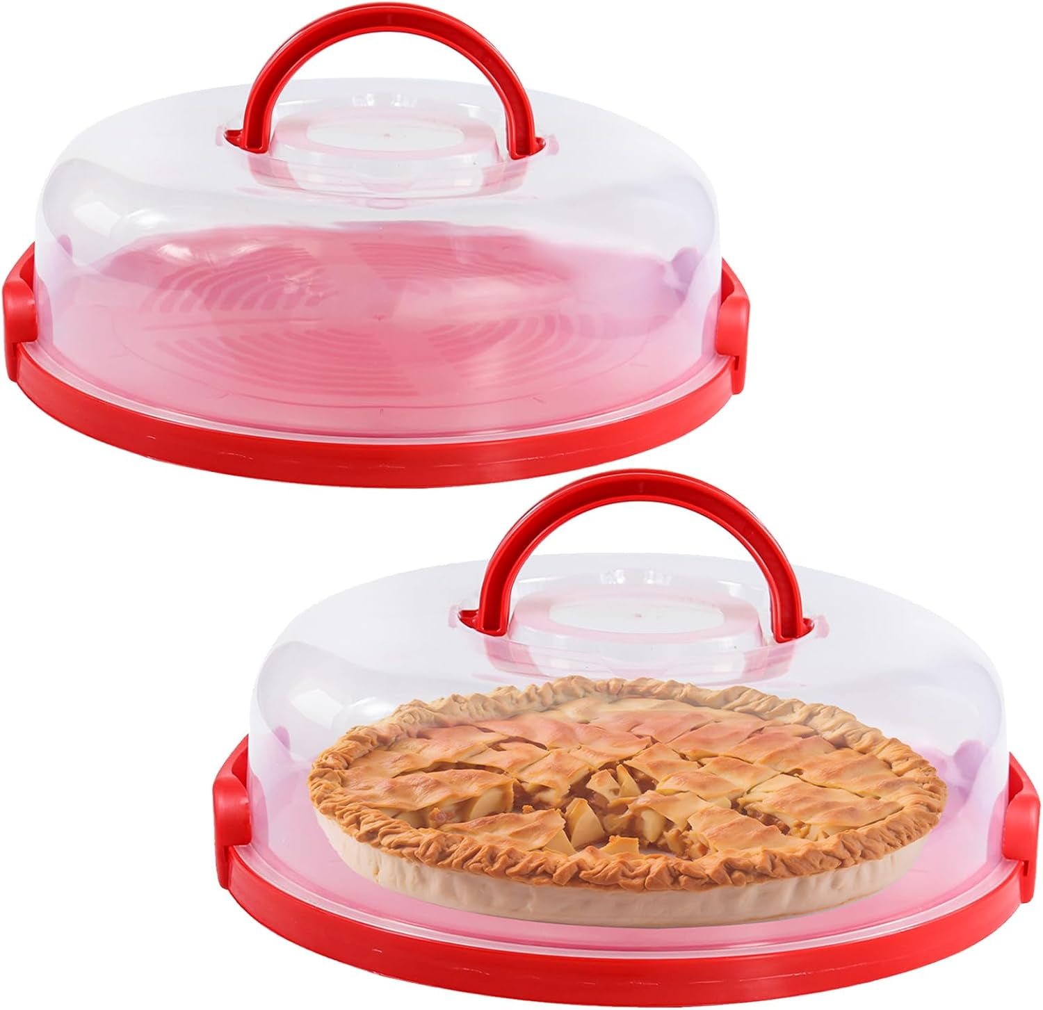 GZhLonKiMa 2Pcs Cheesecake Carrier for up to 10 in x 4 1/2 in cake ...