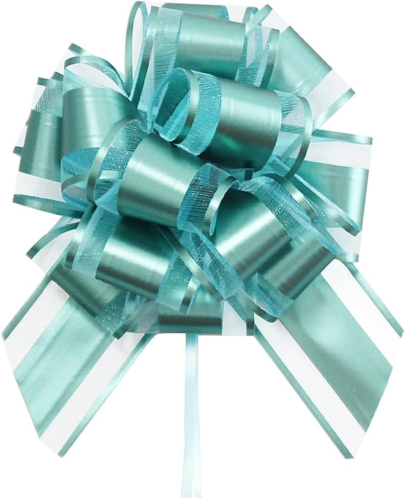 GZhLonKiMa 6 PCS Pull Bow,Gold Gift Bows for Presents 6 inch Pull Bow ...