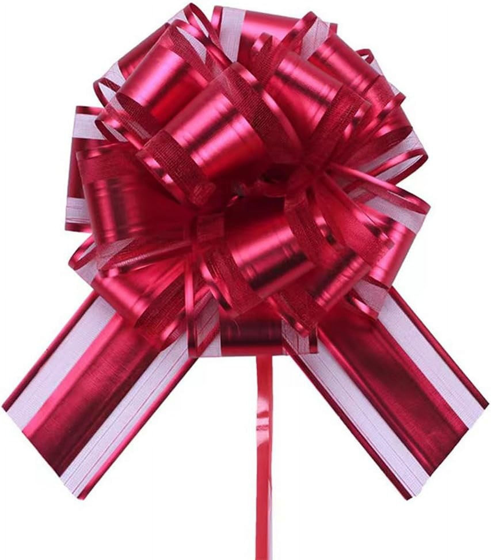 GZhLonKiMa 6 PCS Pull Bow,Gold Gift Bows for Presents 6 inch Pull Bow ...