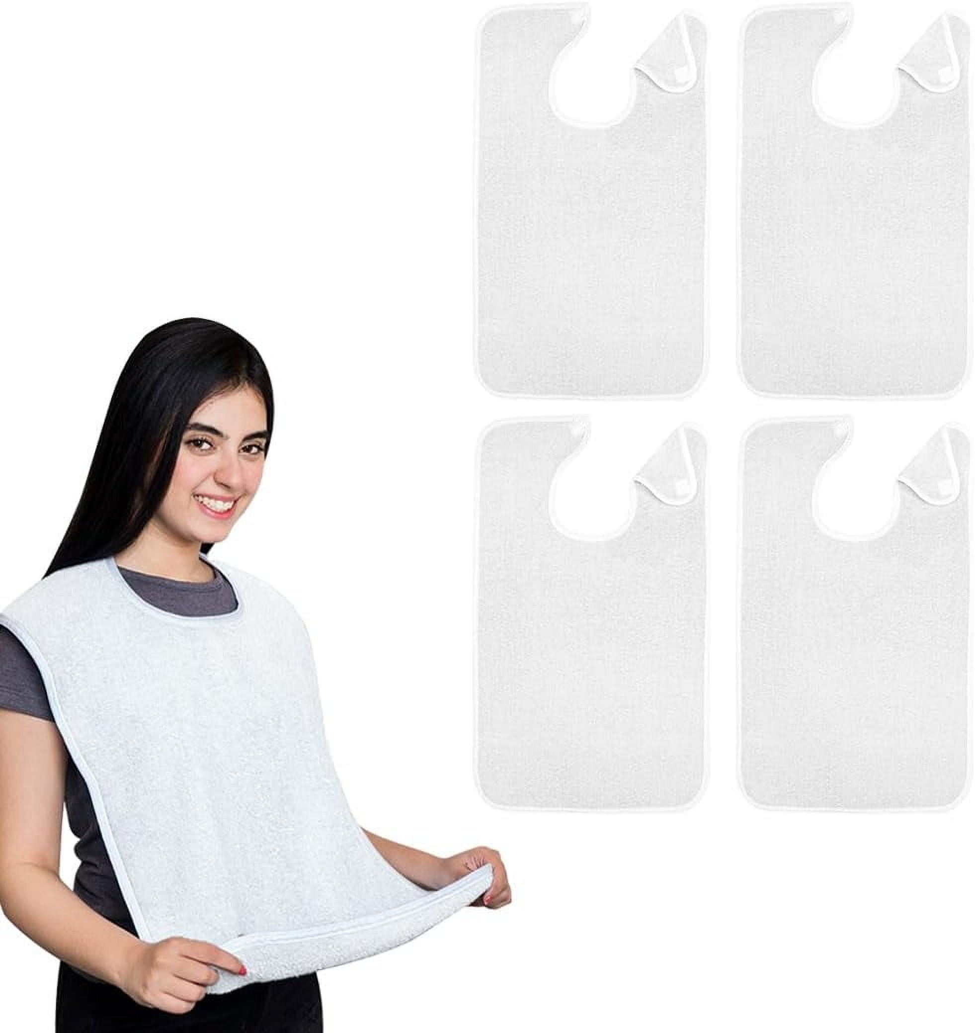 GZhLonKiMa Adult Bibs For Women & Adult Bibs for Men - Terry Cloth ...