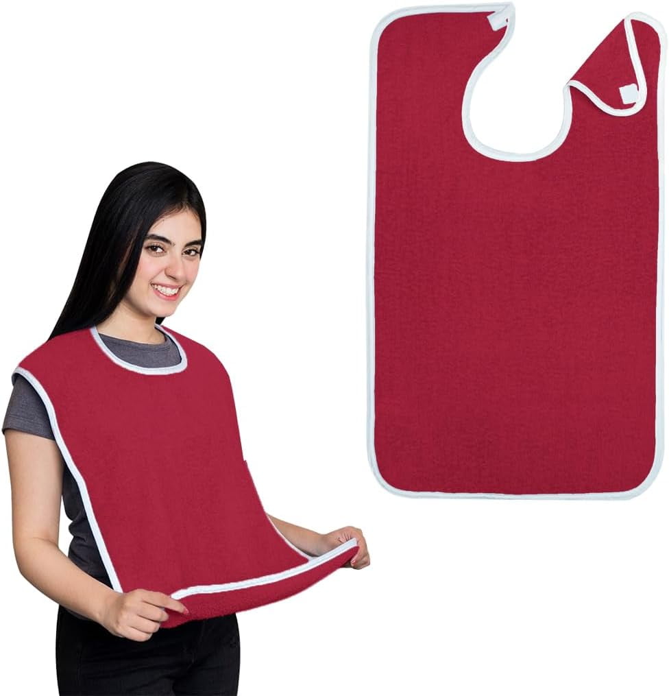 GZhLonKiMa Adult Bibs For Women & Adult Bibs for Men - Terry Cloth ...
