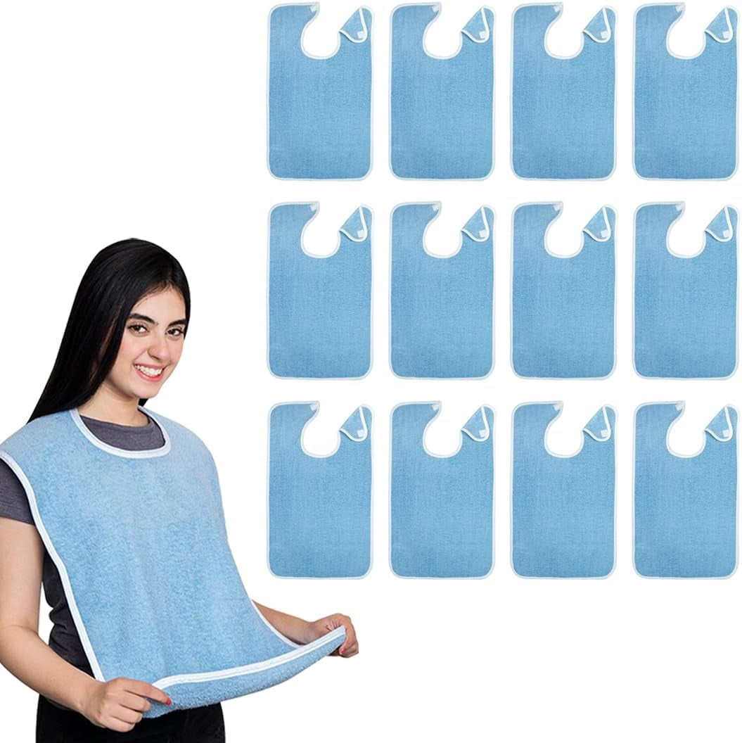 GZhLonKiMa Adult Bibs For Women & Adult Bibs for Men - Terry Cloth ...