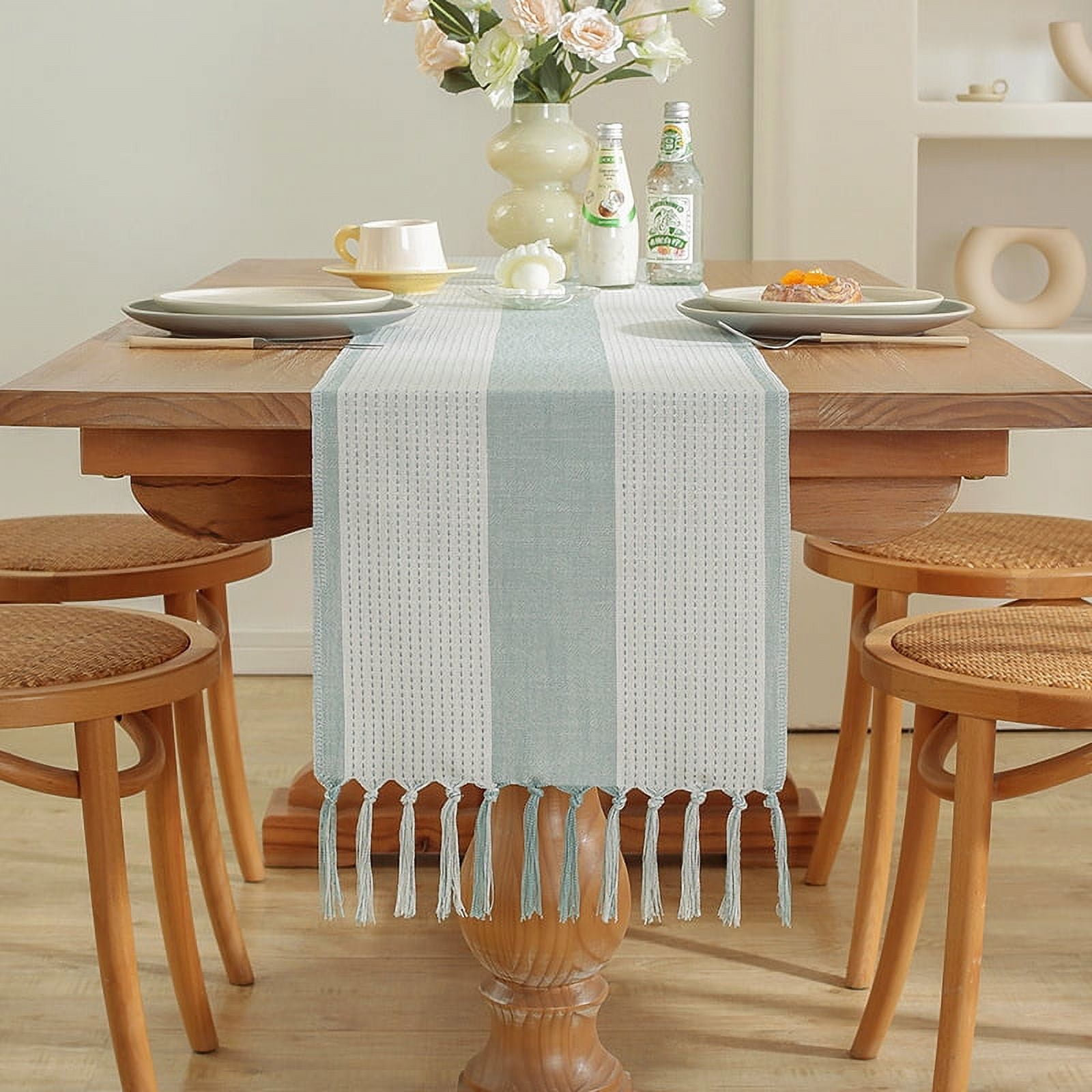 GZhLonKiMa American Style Table Flag, Cotton and Linen Tablecloth ...