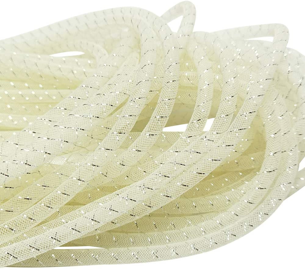 GZhLonKiMa Assorted 13 Colors 26Yards Solid Mesh Tube Deco Flex for ...