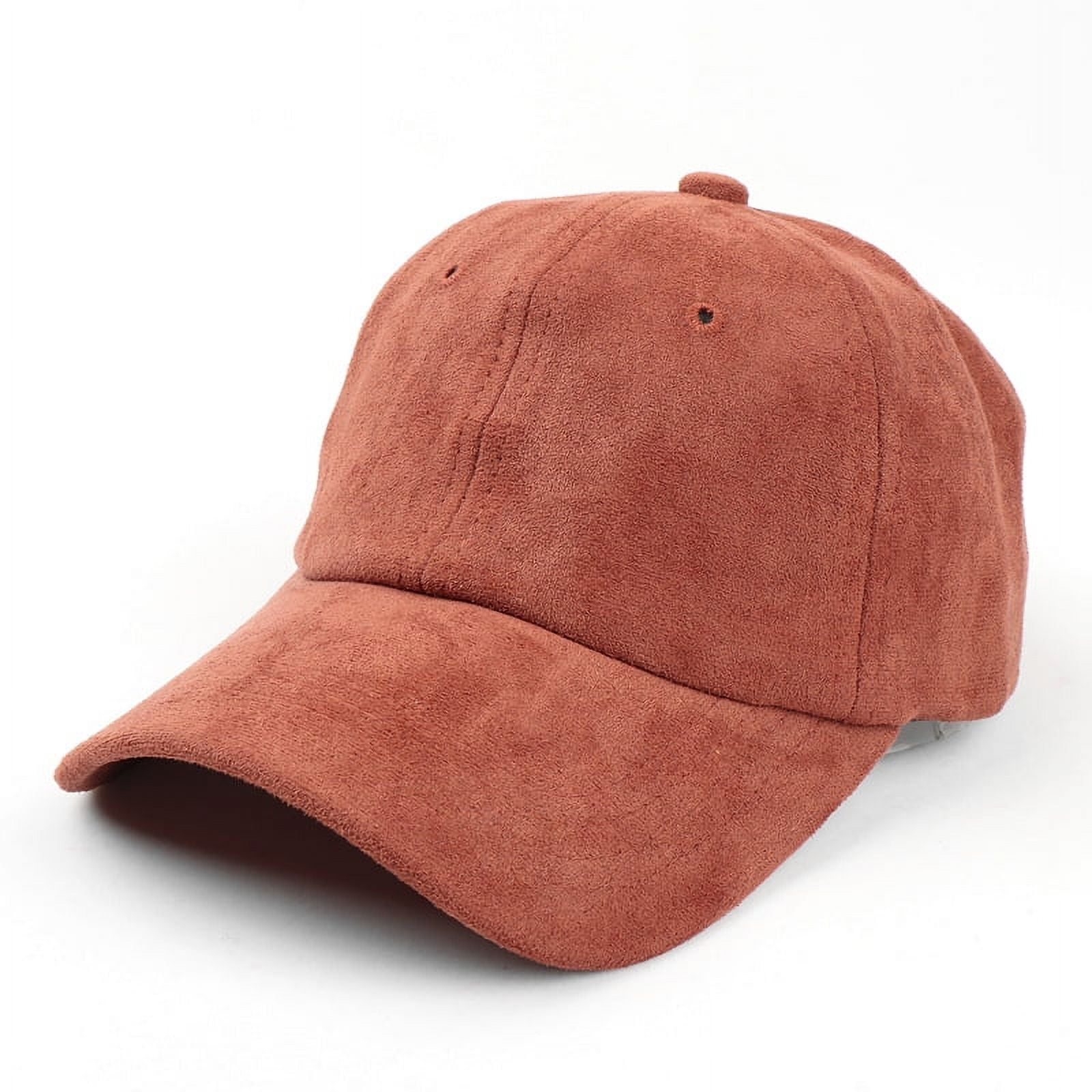 GZhLonKiMa Autumn And Winter New Suede Soft Top Baseball Hat Solid ...