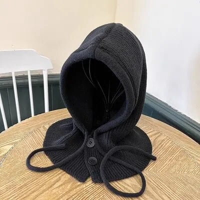 GZhLonKiMa Autumn Winter Sweet Cool Balaclava Hats Unisex Knitted ...