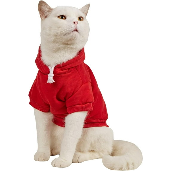 GZhLonKiMa Basic Dog Hoodie Sweatshirt Puppy Sweater Warm Cat Costumes ...