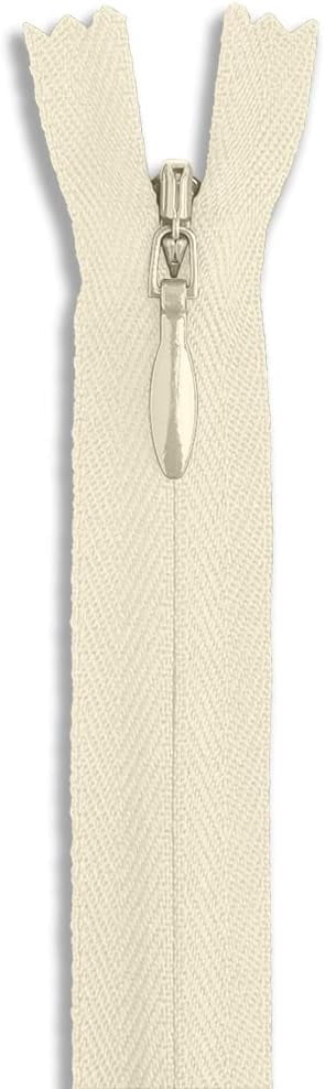 GZhLonKiMa Beige Zipper 24" Invisible Zipper Heavy Duty Zippers Non ...