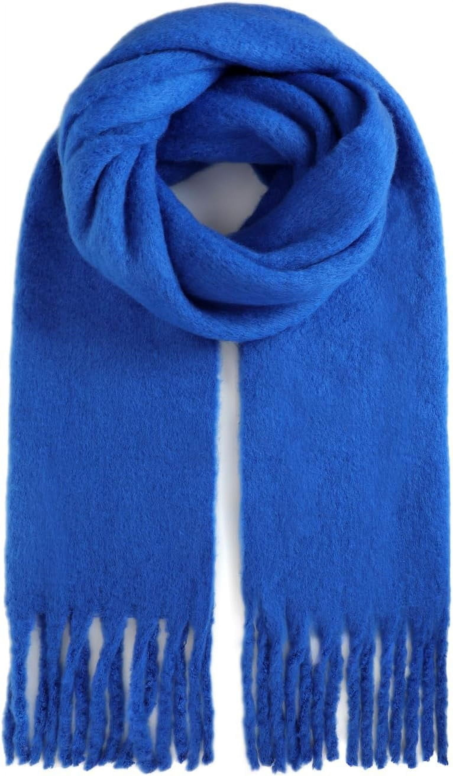 GZhLonKiMa Big Scarf Coloured Checked Oversized Scarf Tassel Soft Fall ...