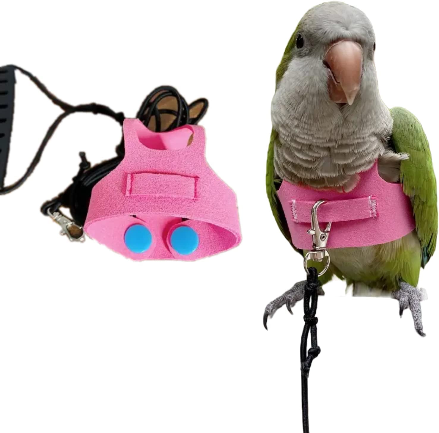 GZhLonKiMa Bird Flight Harness Vest, Parrot Flight Suit with Leash for ...