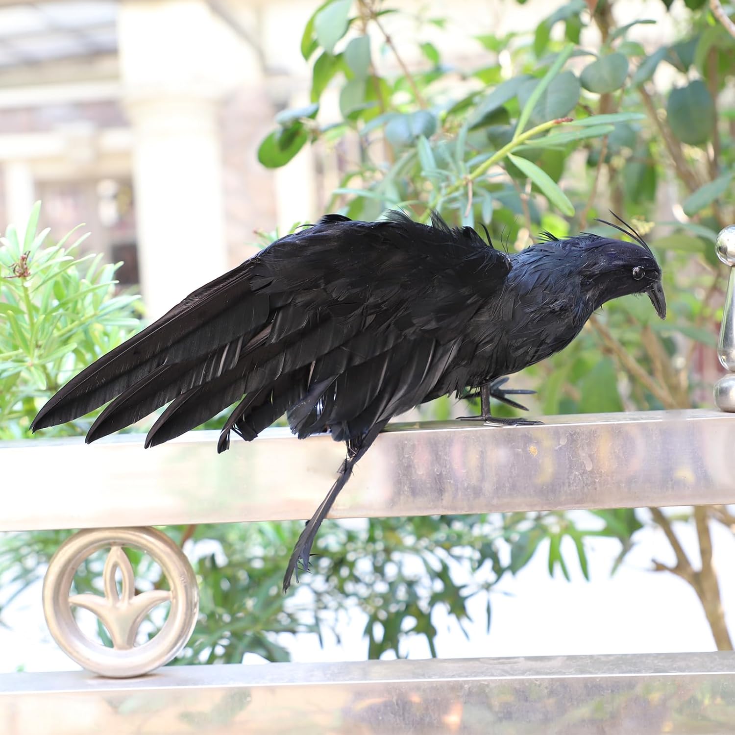 GZhLonKiMa Black Feathered Crows Lifesize Extra Large Realistic Flying ...