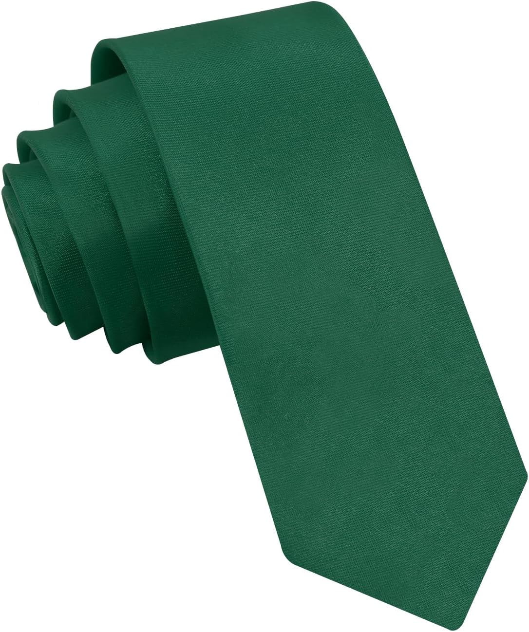 GZhLonKiMa Black Ties For Men Solid Color Skinny Tie Formal 2" Necktie ...