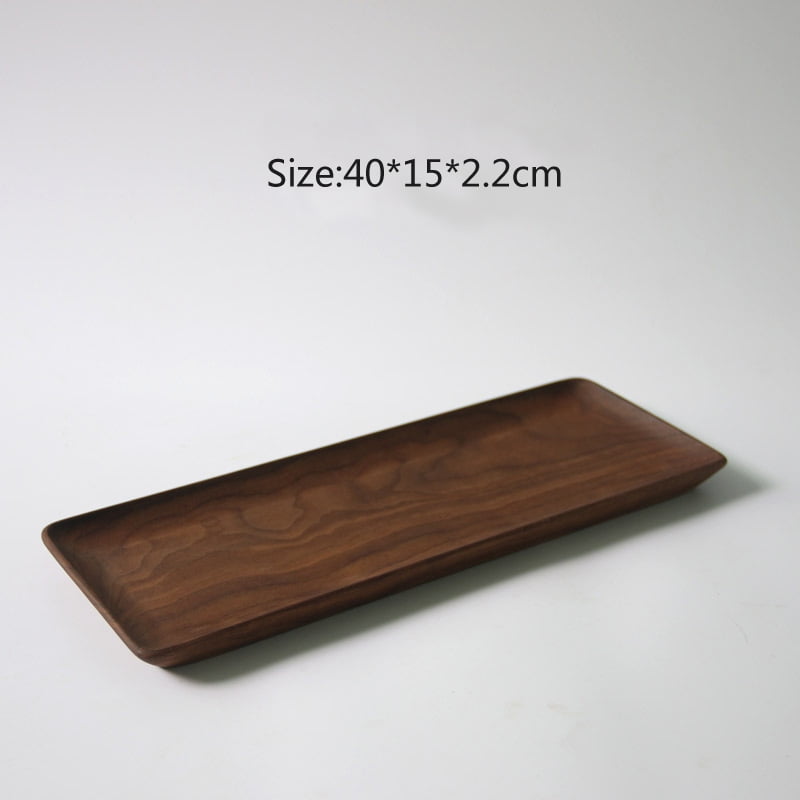 GZhLonKiMa Black walnut whole wood rectangular trayJapanese fruit tray ...