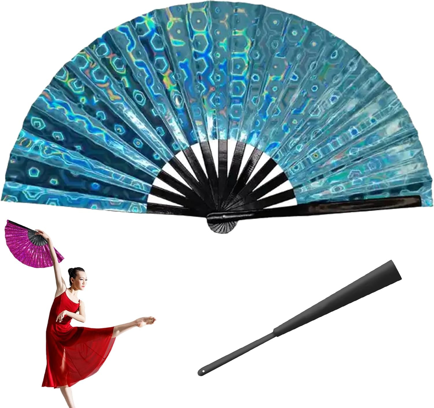 GZhLonKiMa Boots On The Ground Hand Fan, Line Dance Popping Fan, Line ...