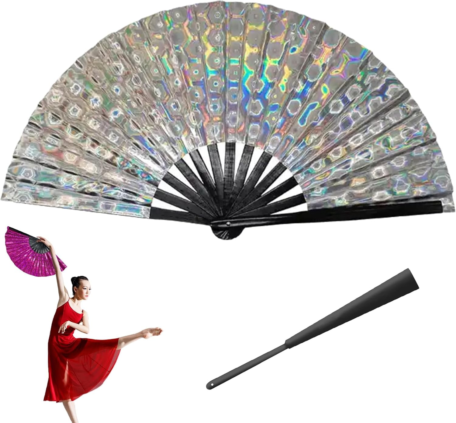 GZhLonKiMa Boots On The Ground Hand Fan, Line Dance Popping Fan, Line ...