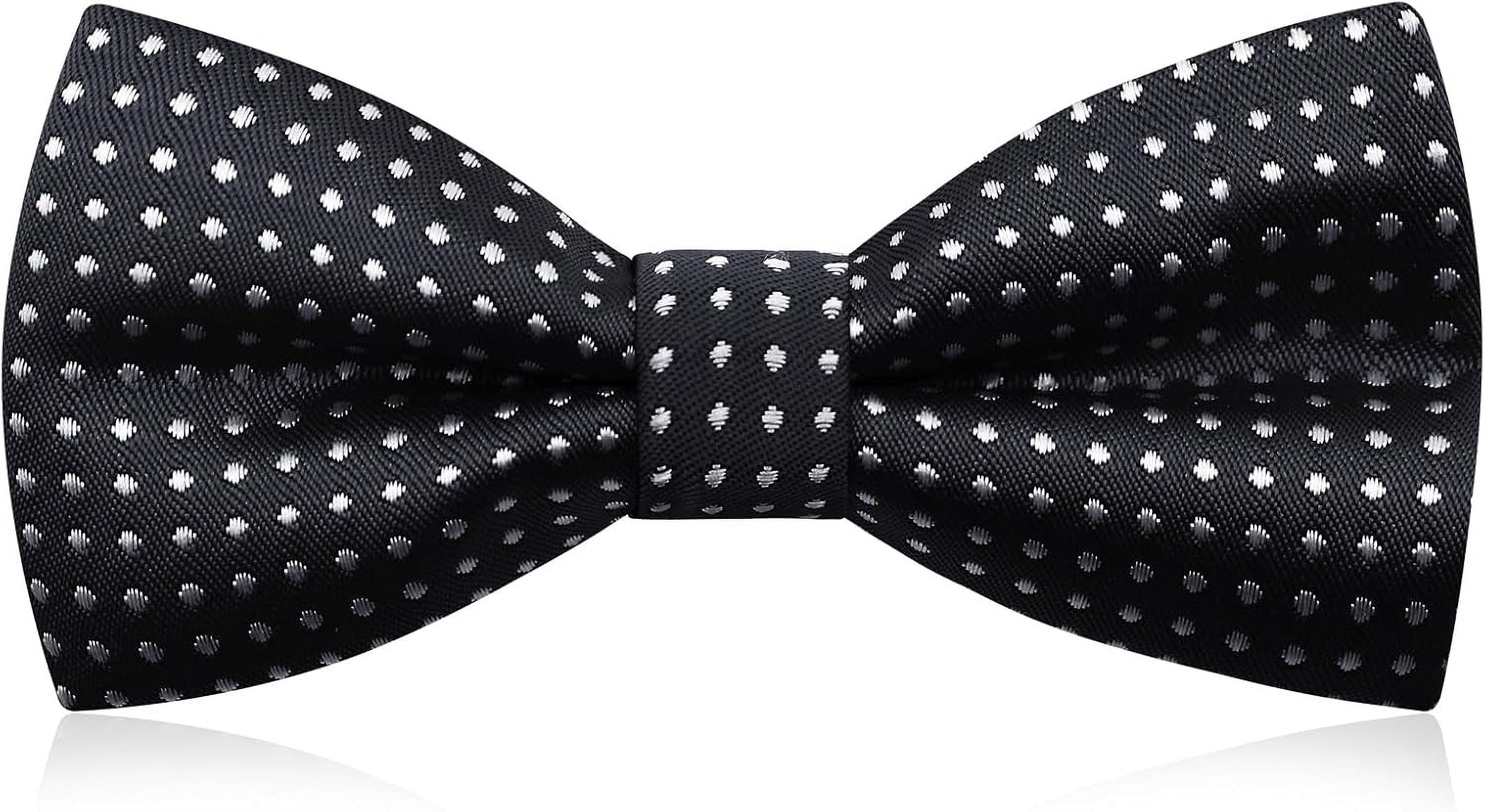 GZhLonKiMa Boys Bow Tie, Polka Dot Bow Ties for Boys Adjustable Pre ...