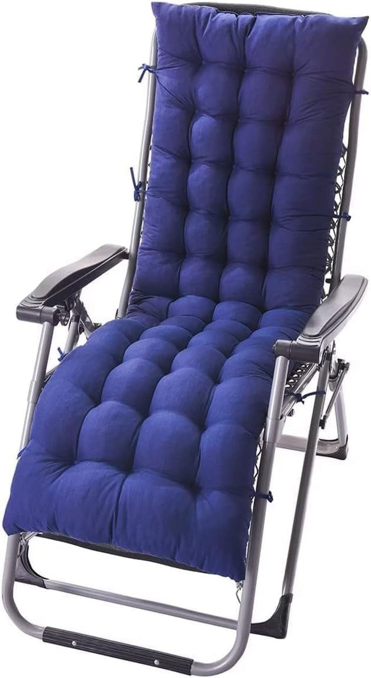 GZhLonKiMa Chaise Lounge Chair Cushions with Ties - Long Bench Cushion ...