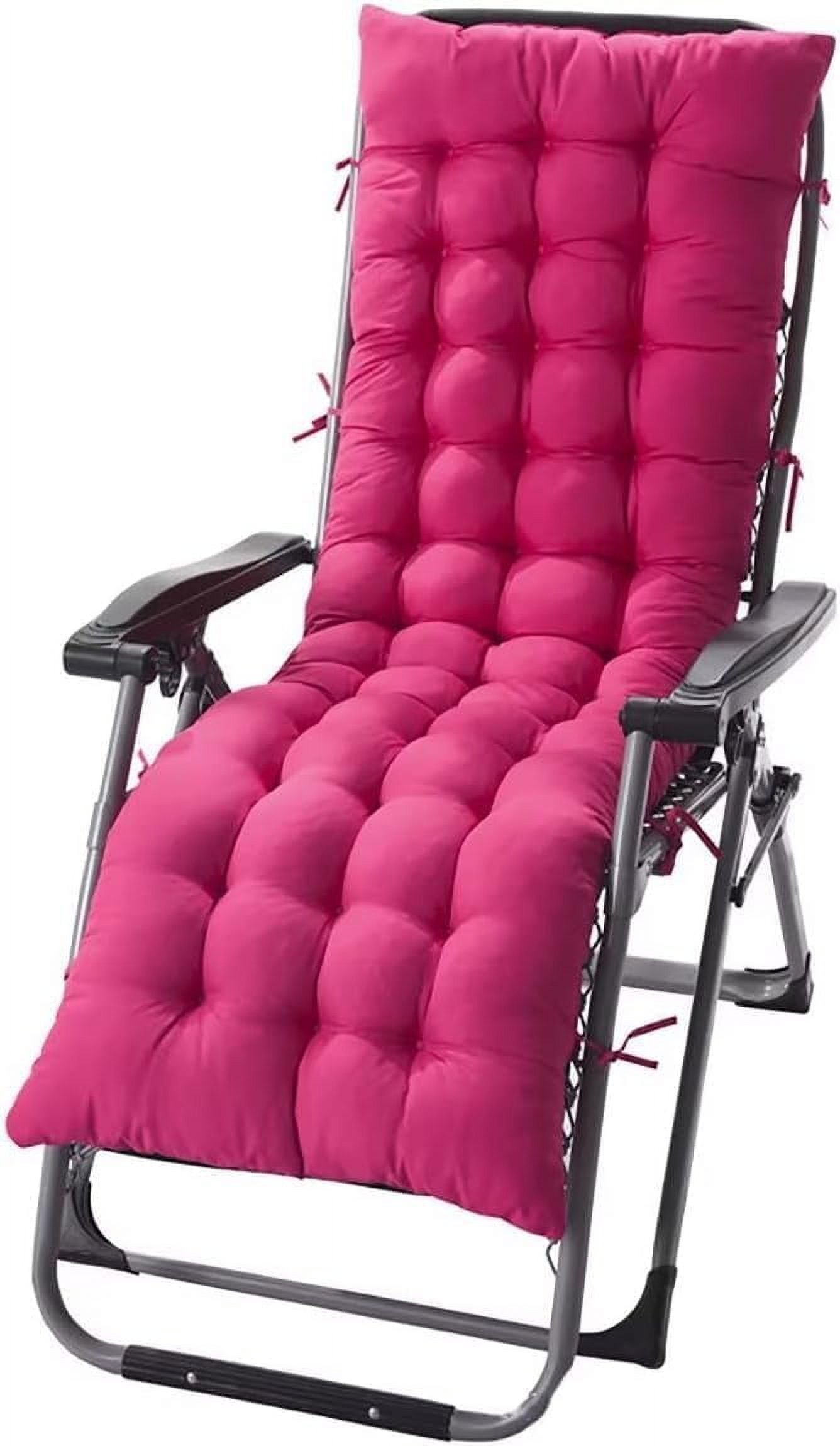 GZhLonKiMa Chaise Lounge Chair Cushions with Ties - Long Bench Cushion ...