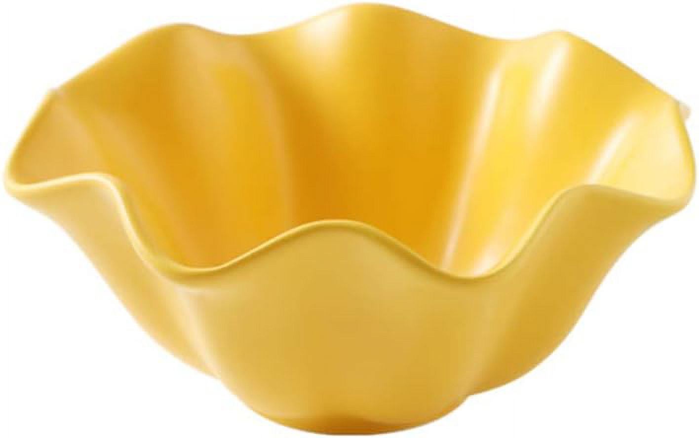 GZhLonKiMa Creative Flower Shape Matte Ceremic Salad Bowl, Appetizer ...