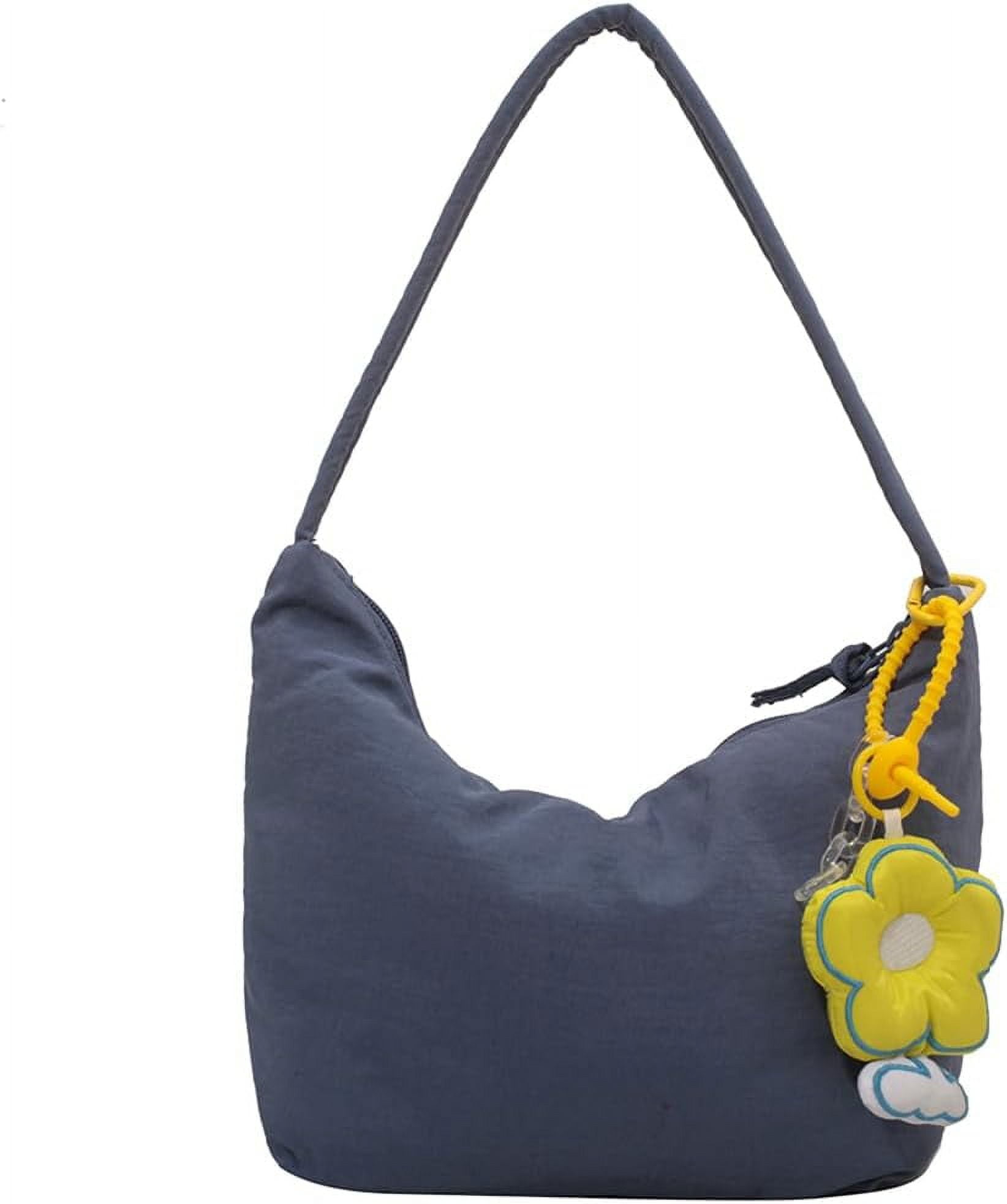 GZhLonKiMa Crescent Bag for Women Nylon Tote Bag Lightweight Shoulder ...