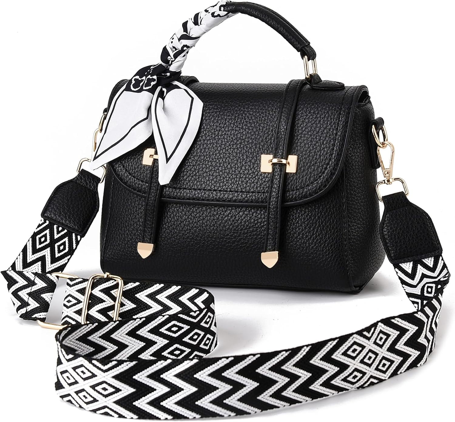 GZhLonKiMa Crossbody Bags for Women Vegan Leather Purses Top Handle ...