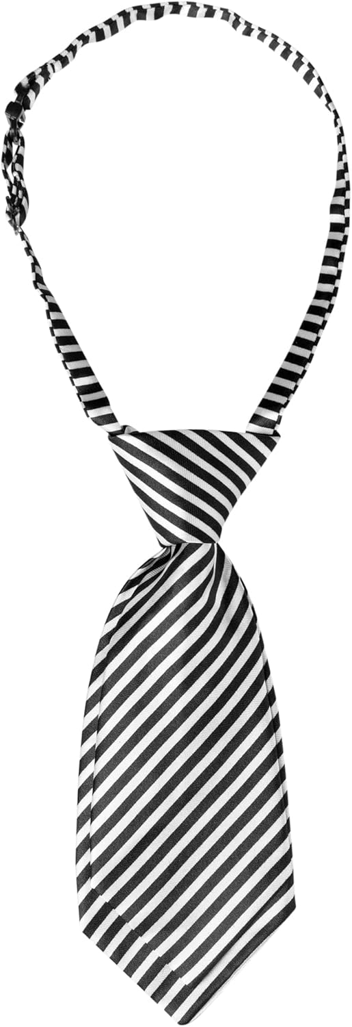 GZhLonKiMa Cute Uniform Tie, Pretied Knot, Colorful Striped Short Ties ...