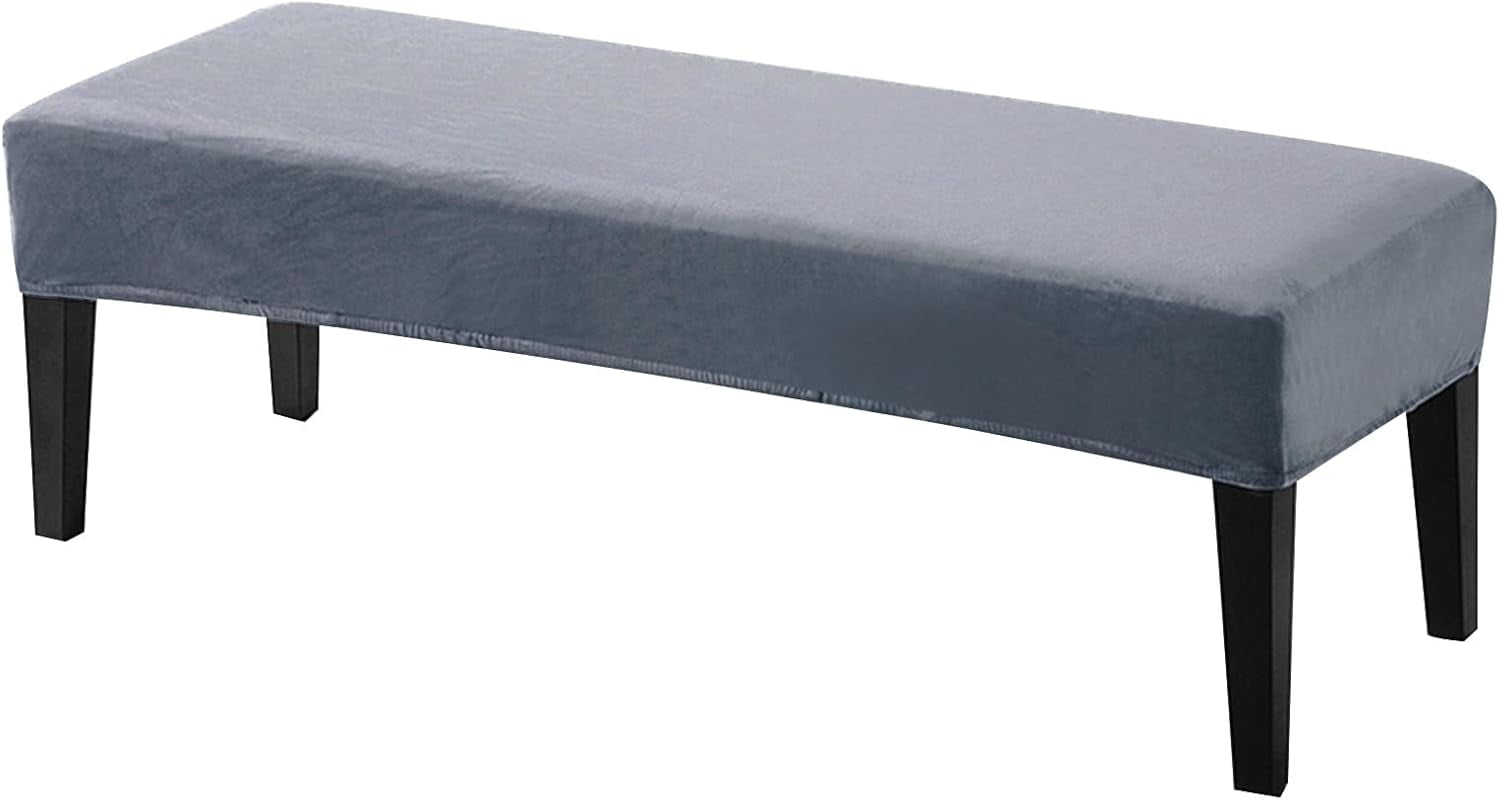 GZhLonKiMa Dining Bench Cover, Stretch Washable Long Bench Seat Covers ...