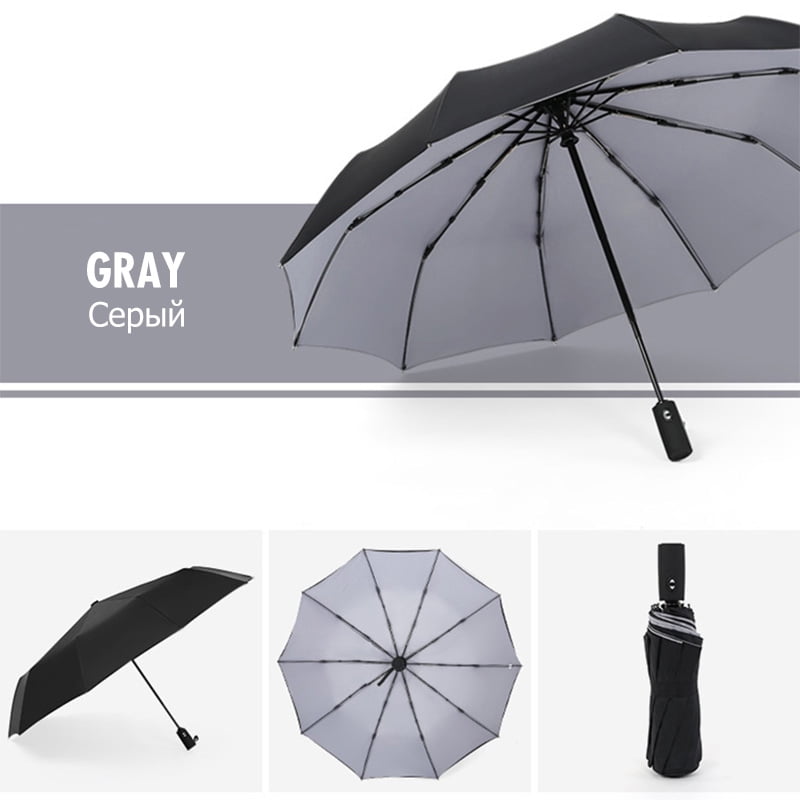 GZhLonKiMa Double Layer 10 Bone Fully Automatic Umbrella Wind Proof Sun ...