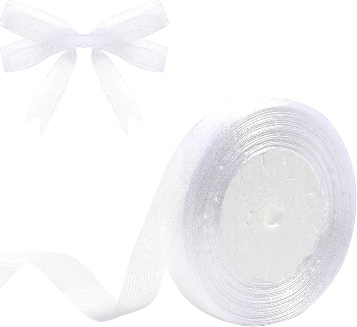 GZhLonKiMa Dusty Blue Sheer Organza Ribbon for gift wrapping 5/8 inch ...