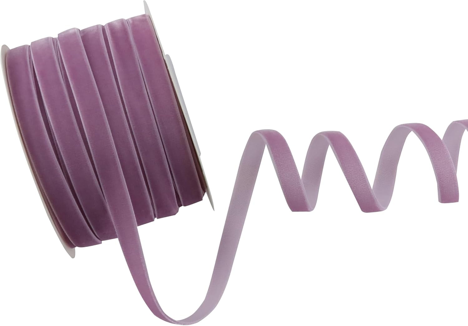 GZhLonKiMa Dusty Blue Velvet Ribbon 3/8 Inch Single Face Thin Velvet ...