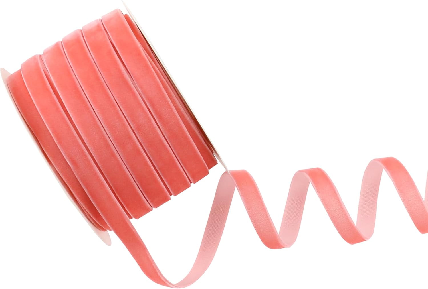 GZhLonKiMa Dusty Blue Velvet Ribbon 3/8 Inch Single Face Thin Velvet ...