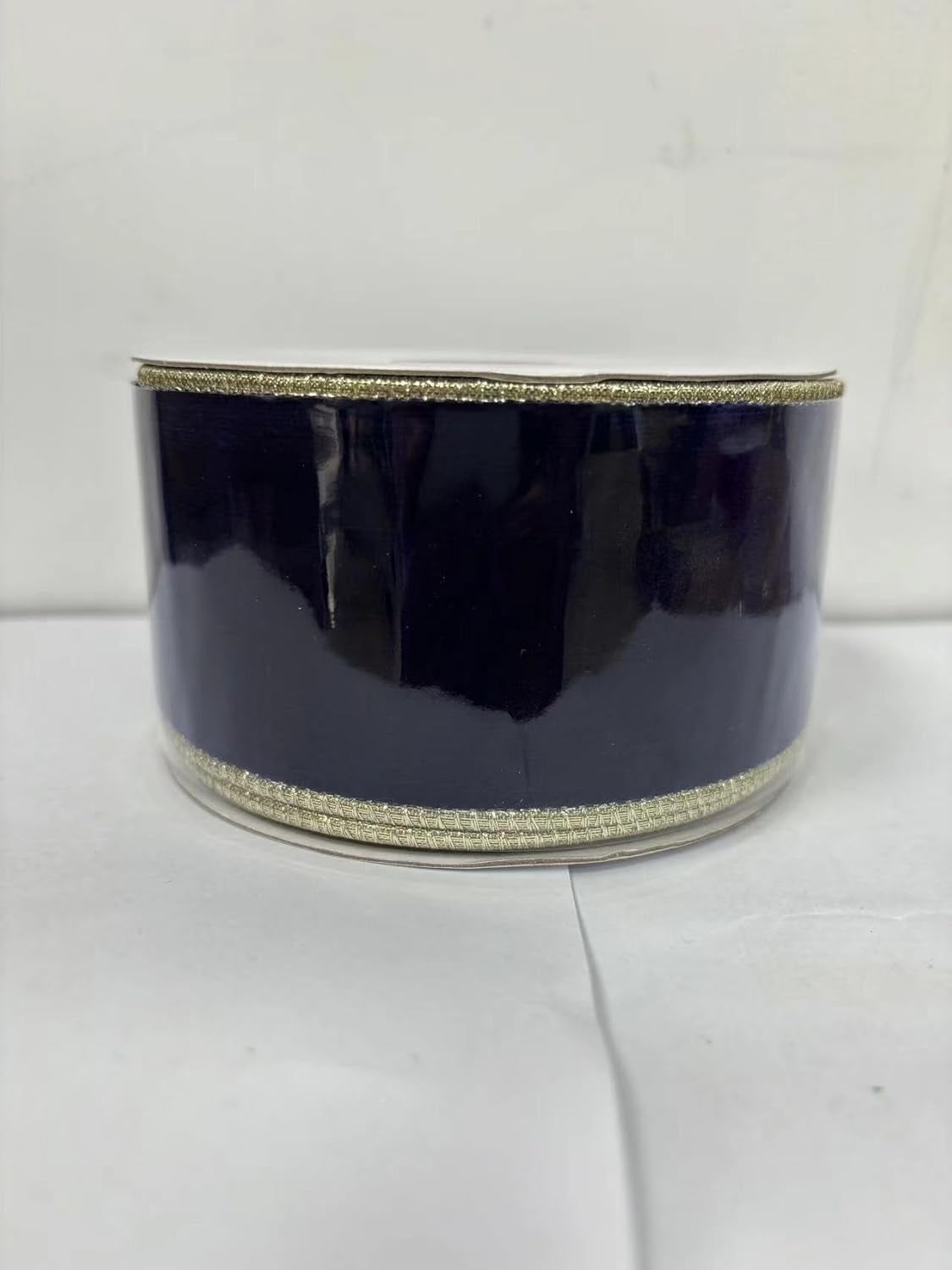 GZhLonKiMa Dusty Blue Velvet Ribbon Wired 2.5x 10 Yards Blue Wired ...