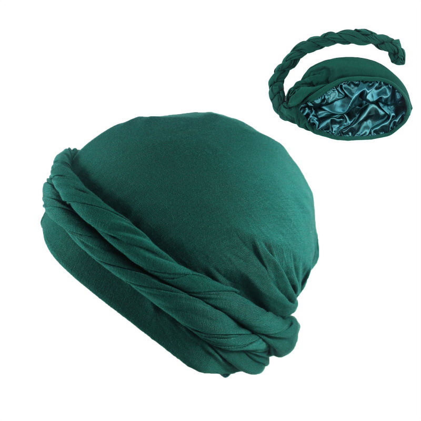 GZhLonKiMa Elastic Solid Color Men's Headscarf Cap, Chemotherapy Cap ...