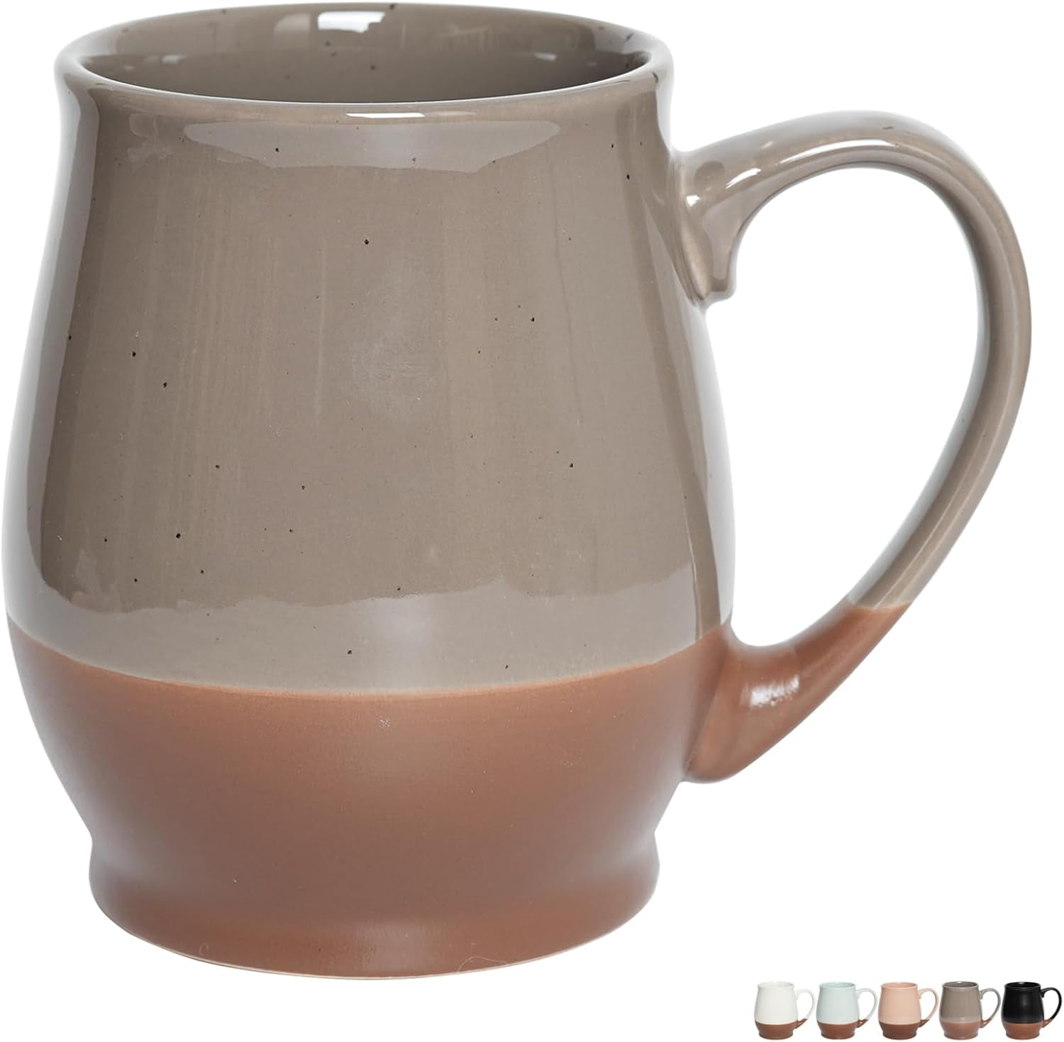 GZhLonKiMa Extra Large Ceramic Coffee Mug, 24 Oz, Dishwasher and ...