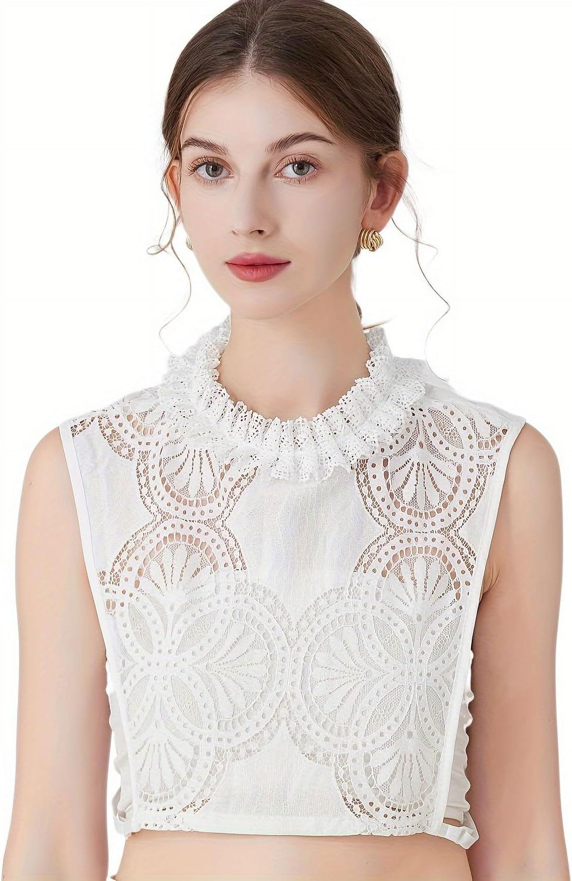 GZhLonKiMa Fake Collar Detachable Dickey Collar Blouse Half Shirts Faux ...