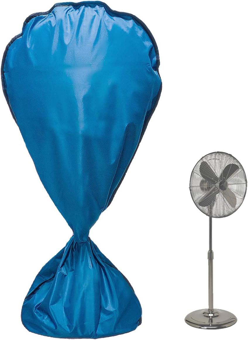 GZhLonKiMa Fan Cover 30x57 Inch Black Standing Round Fans Cover Floor ...