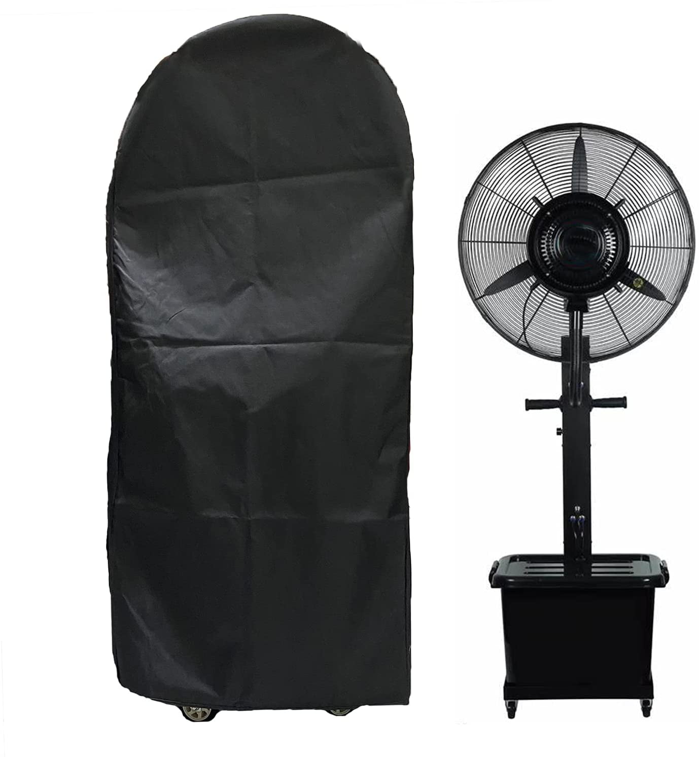 GZhLonKiMa Fan Cover 420D Misting Fan Cover Waterproof Spray Cooling ...
