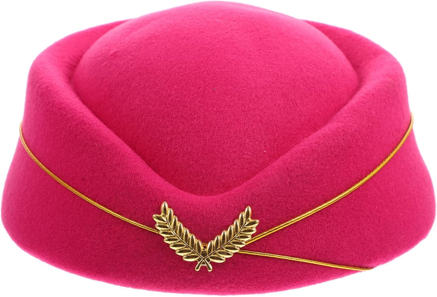 GZhLonKiMa Felt Stewardess Hat Felt Flight Hat Flight Attendant Cap Air ...