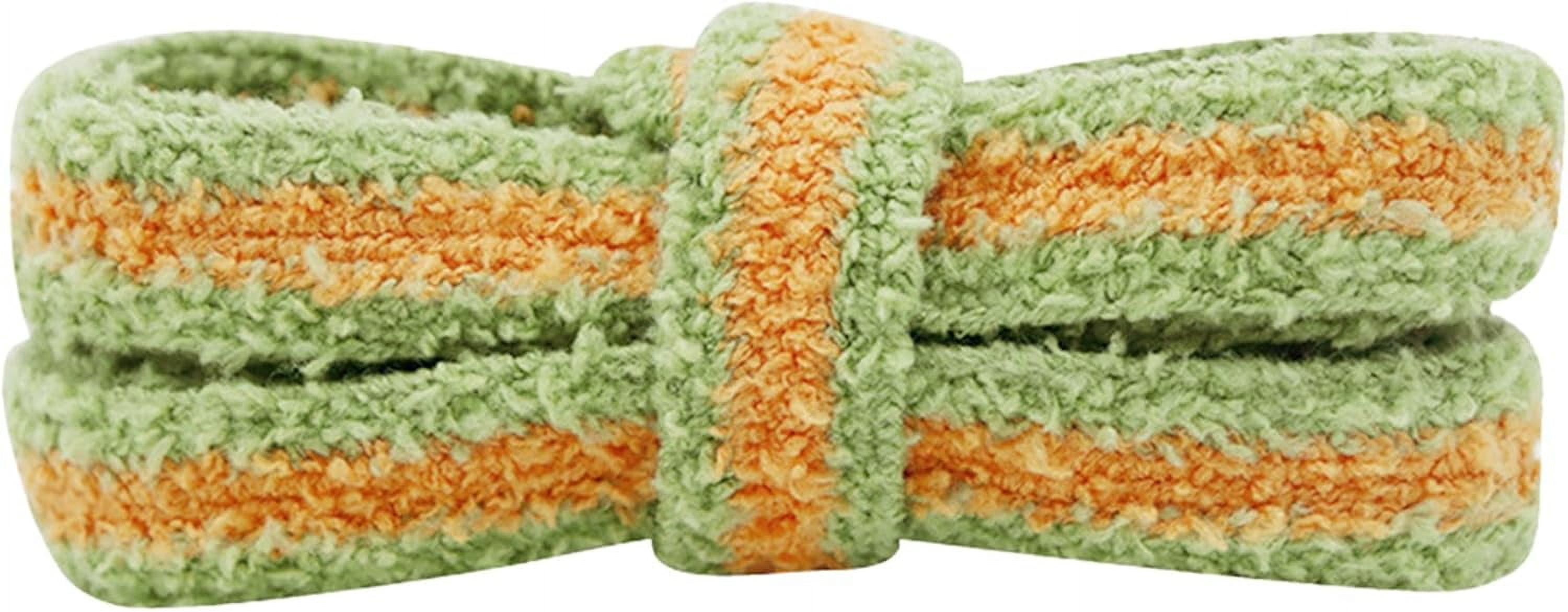 GZhLonKiMa Flat Fuzzy Shoelaces Colored Shoe Laces Soft Wide Fluffy ...