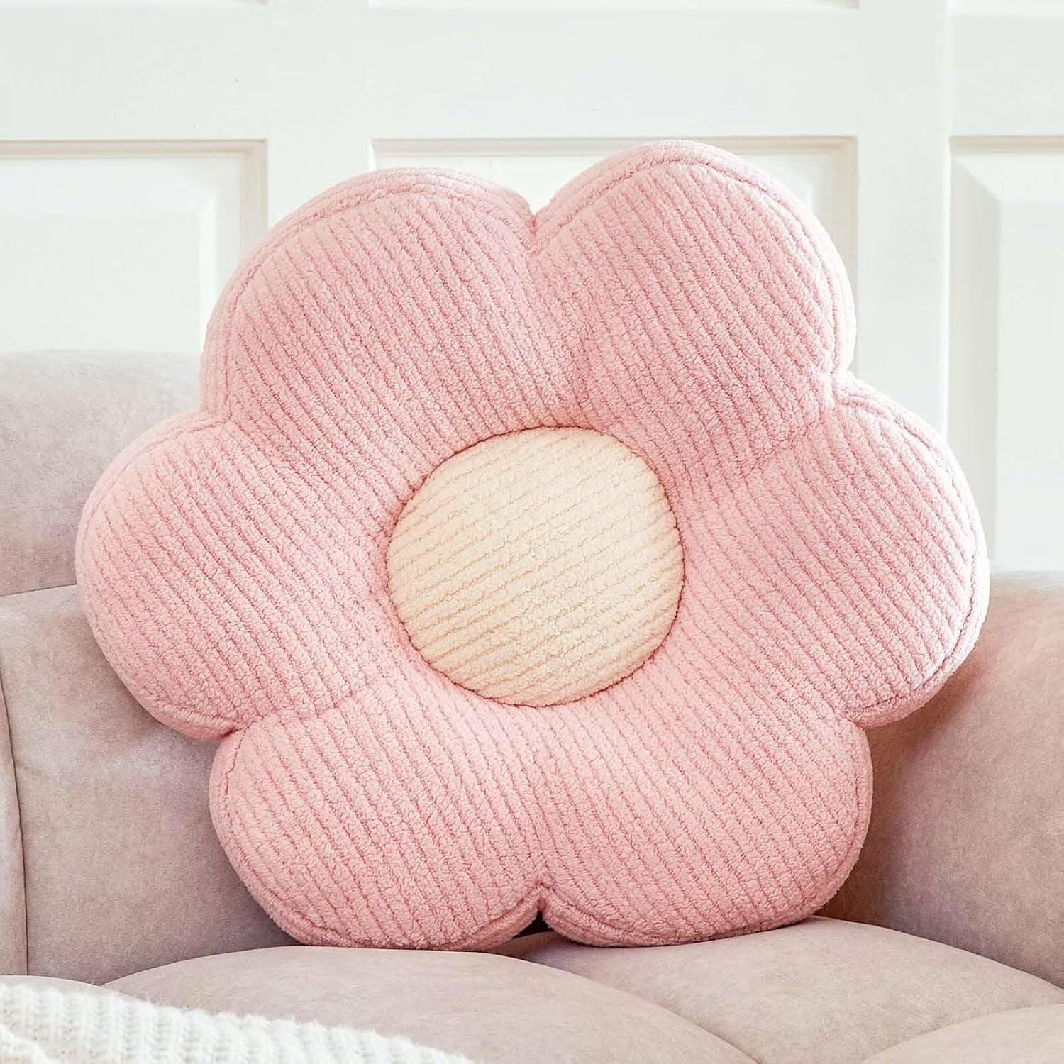 GZhLonKiMa Flower Pillow, Flower Shaped Pillow Cute Flower Decorative ...