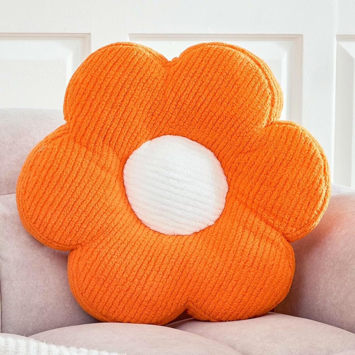 GZhLonKiMa Flower Pillow, Flower Shaped Pillow Cute Flower Decorative ...