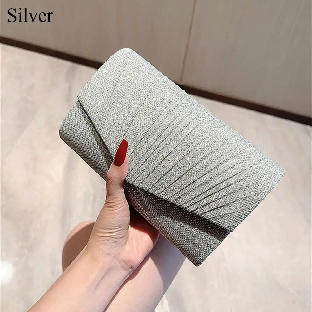 GZhLonKiMa Glitter Banquet Chain Shoulder Bag Sequins Handbags Clutches ...