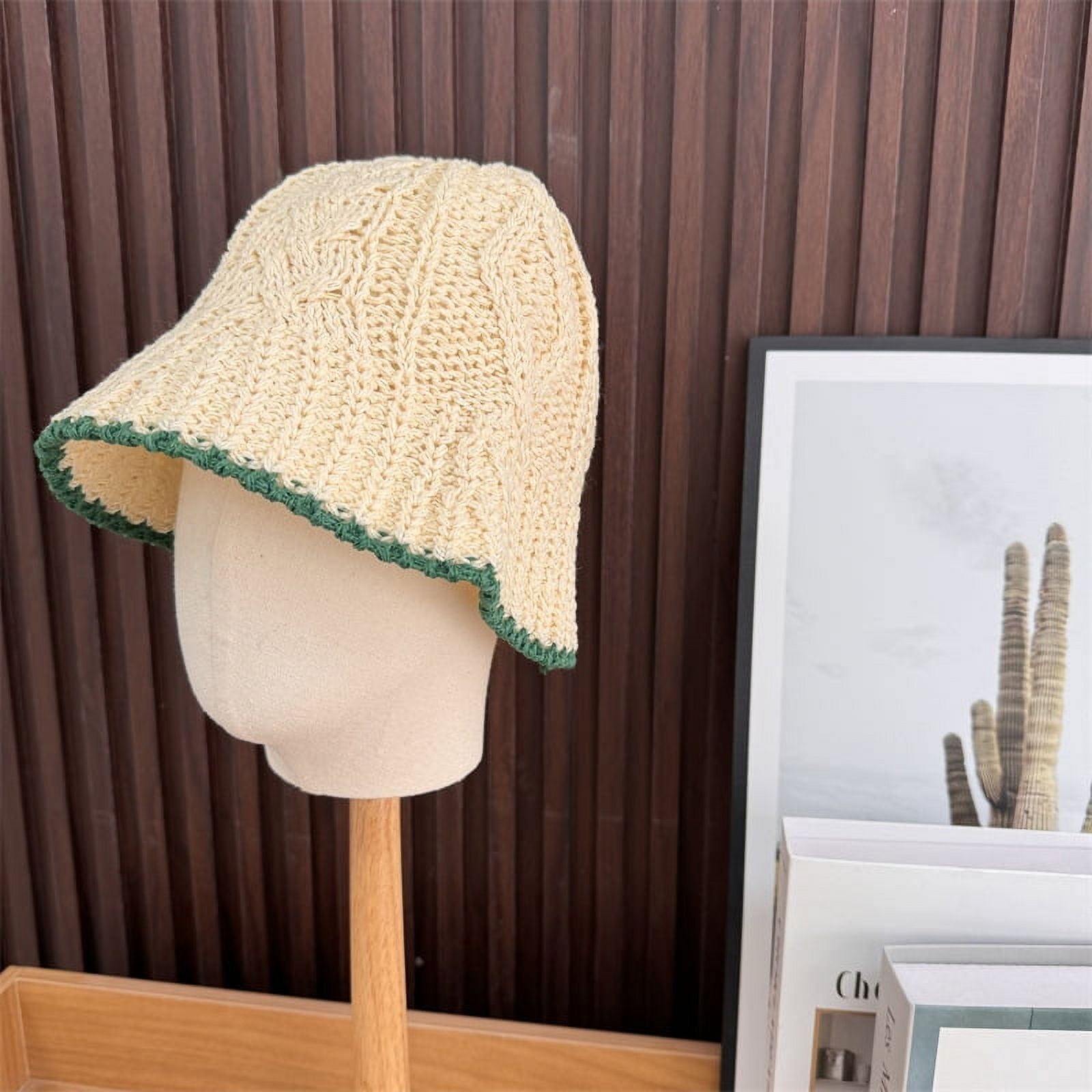 GZhLonKiMa Grass Hat Women's Summer Sun Shading And Sun Protection ...
