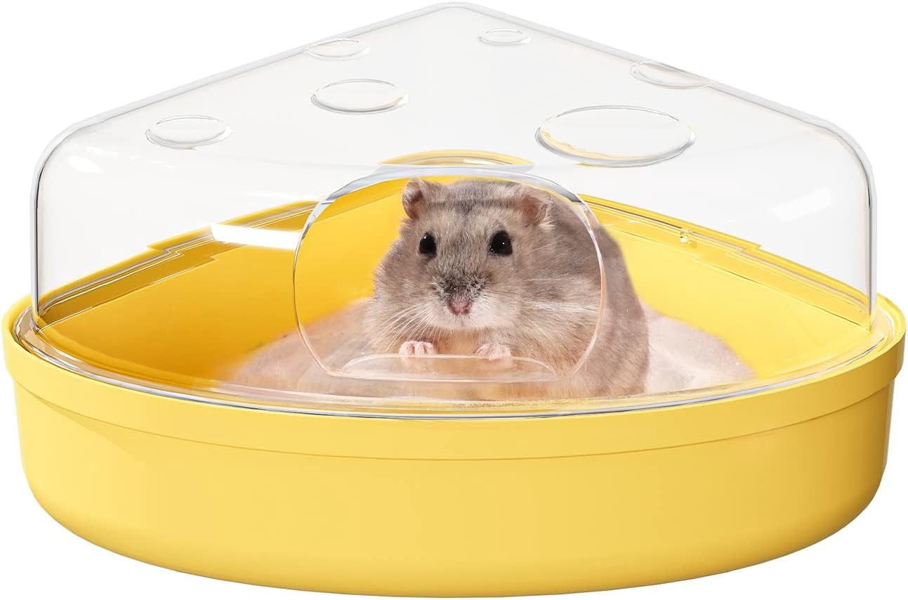 GZhLonKiMa Hamster Sand Bath Container Large Transparent Hamster Toilet ...