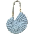 GZhLonKiMa Handmade Crochet Tote Bag Seashell Purse for Women Boho ...