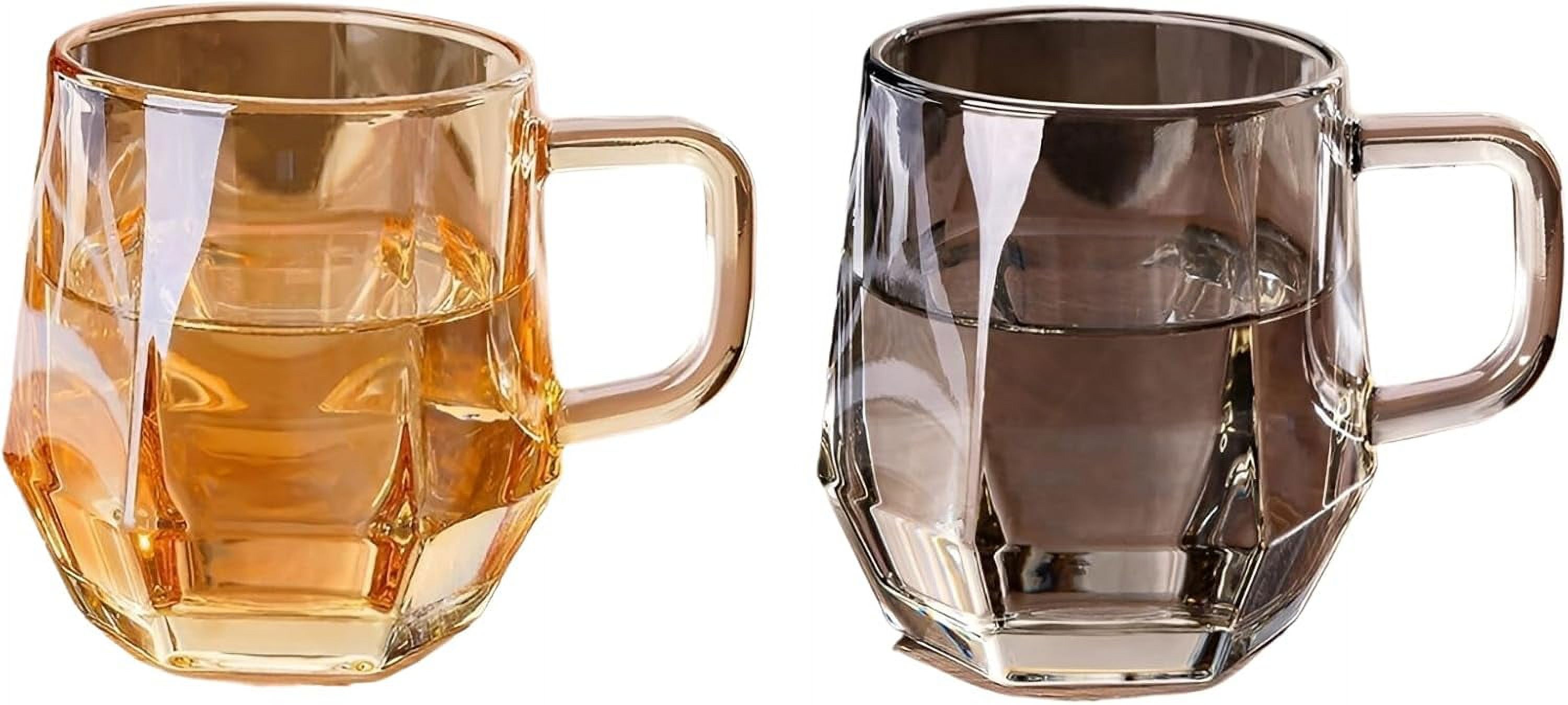 GZhLonKiMa Hexagonal Creative Glass Cup - Unique Angular Design, Ideal ...